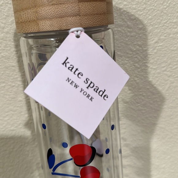 kate spade | Dining | Kate Spade Nwt Vintage Cherry Dot Glass Water ...